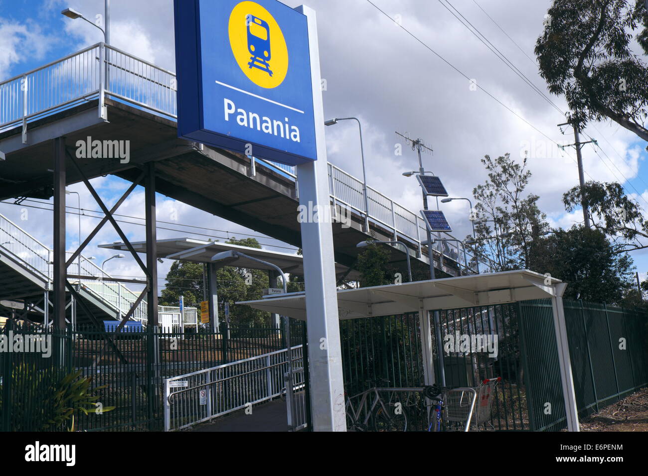 panania is a station on the sydney trains rail network,australia Stock ...