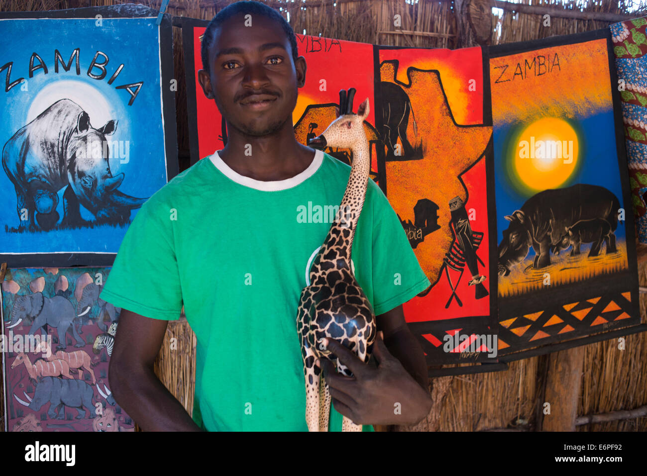The market at Mukuni Village is a gem of an African bazaar near the ...