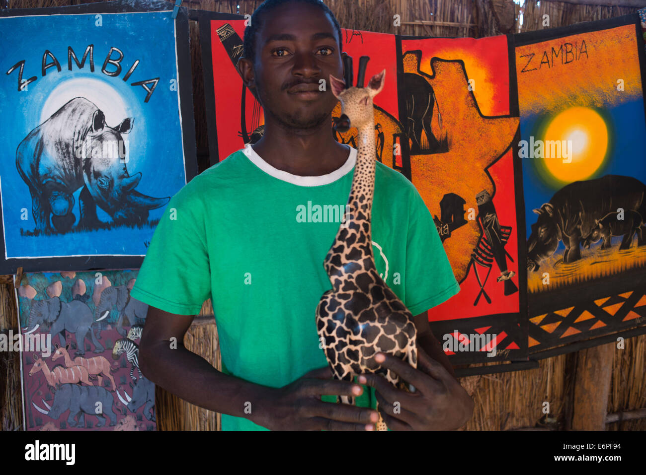 The market at Mukuni Village is a gem of an African bazaar near the ...