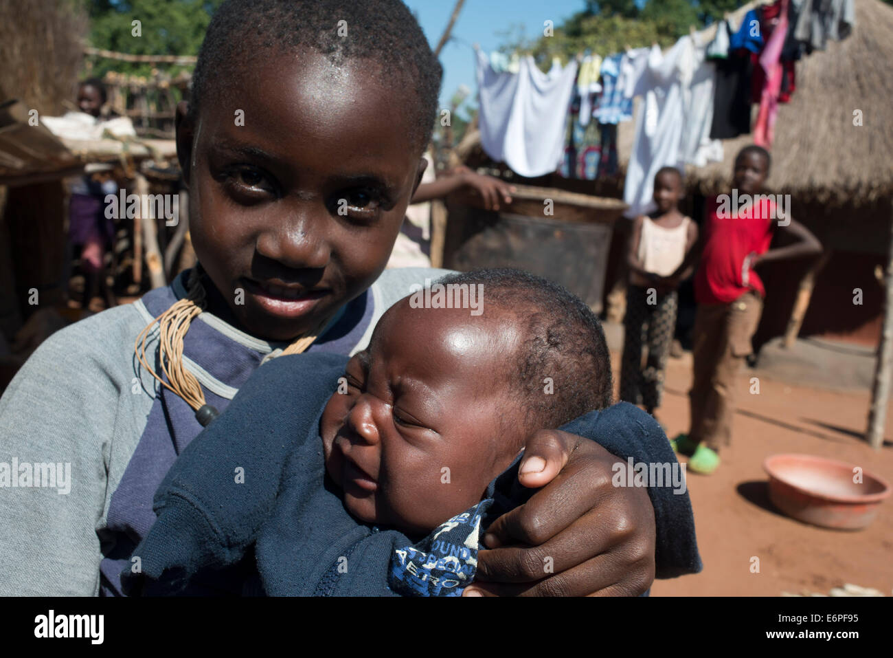 Inhabitants of Mukuna Village. In the Kazungula District of Southern ...