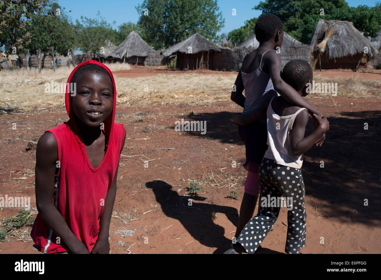 Inhabitants of Mukuna Village. In the Kazungula District of Southern ...