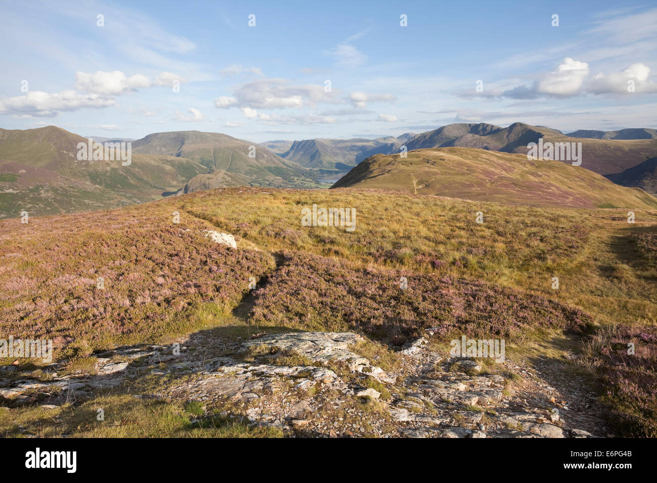 The Buttermere Fells as seen from Mellbreak in the English Lake ...