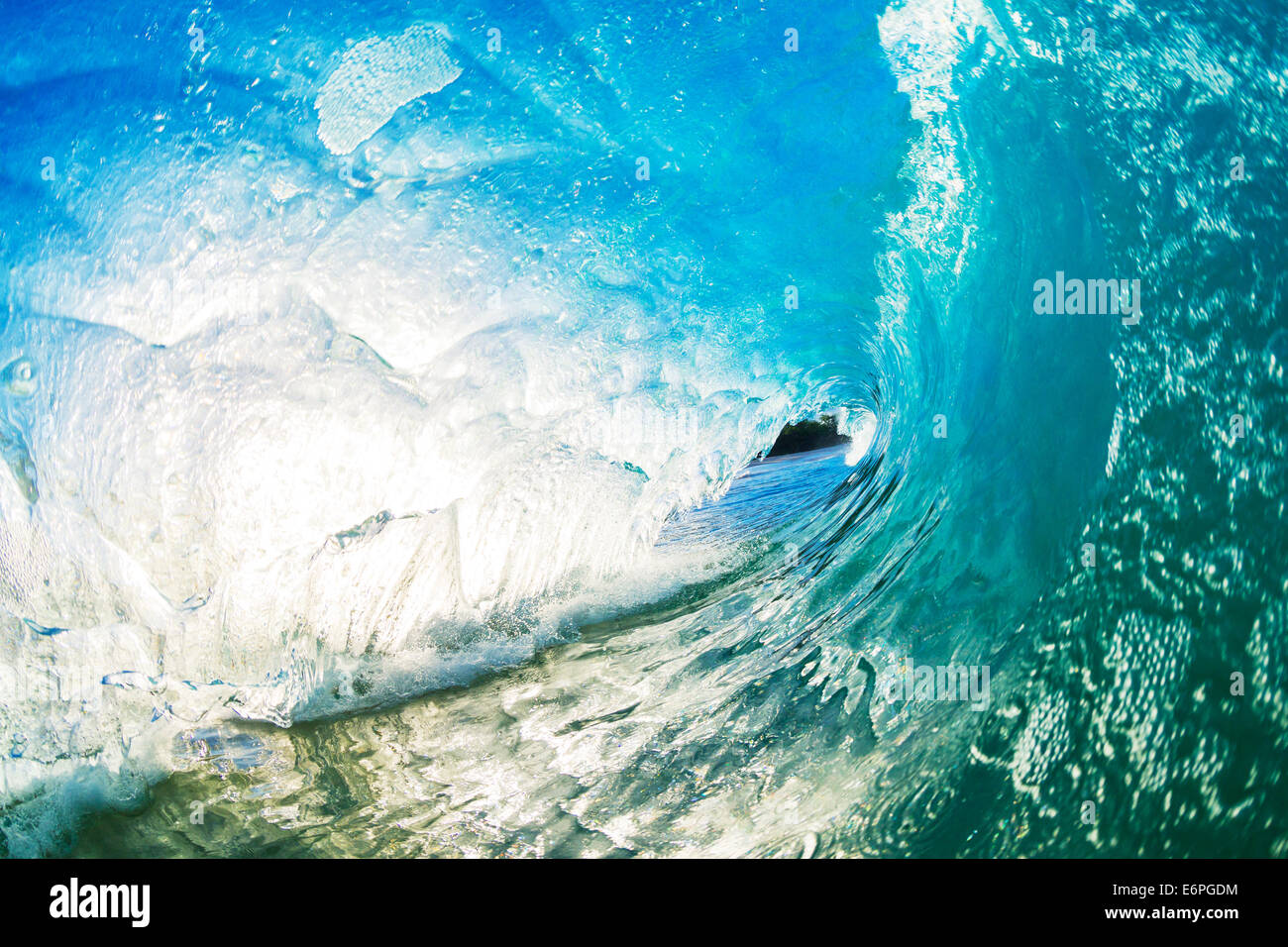 Crashing Blue Ocean Wave Stock Photo - Alamy
