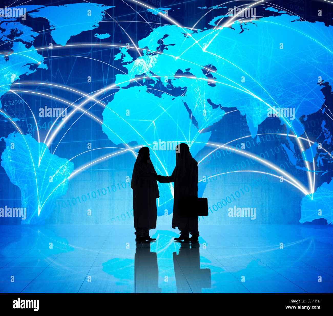 Middle east handshake map hi-res stock photography and images - Alamy
