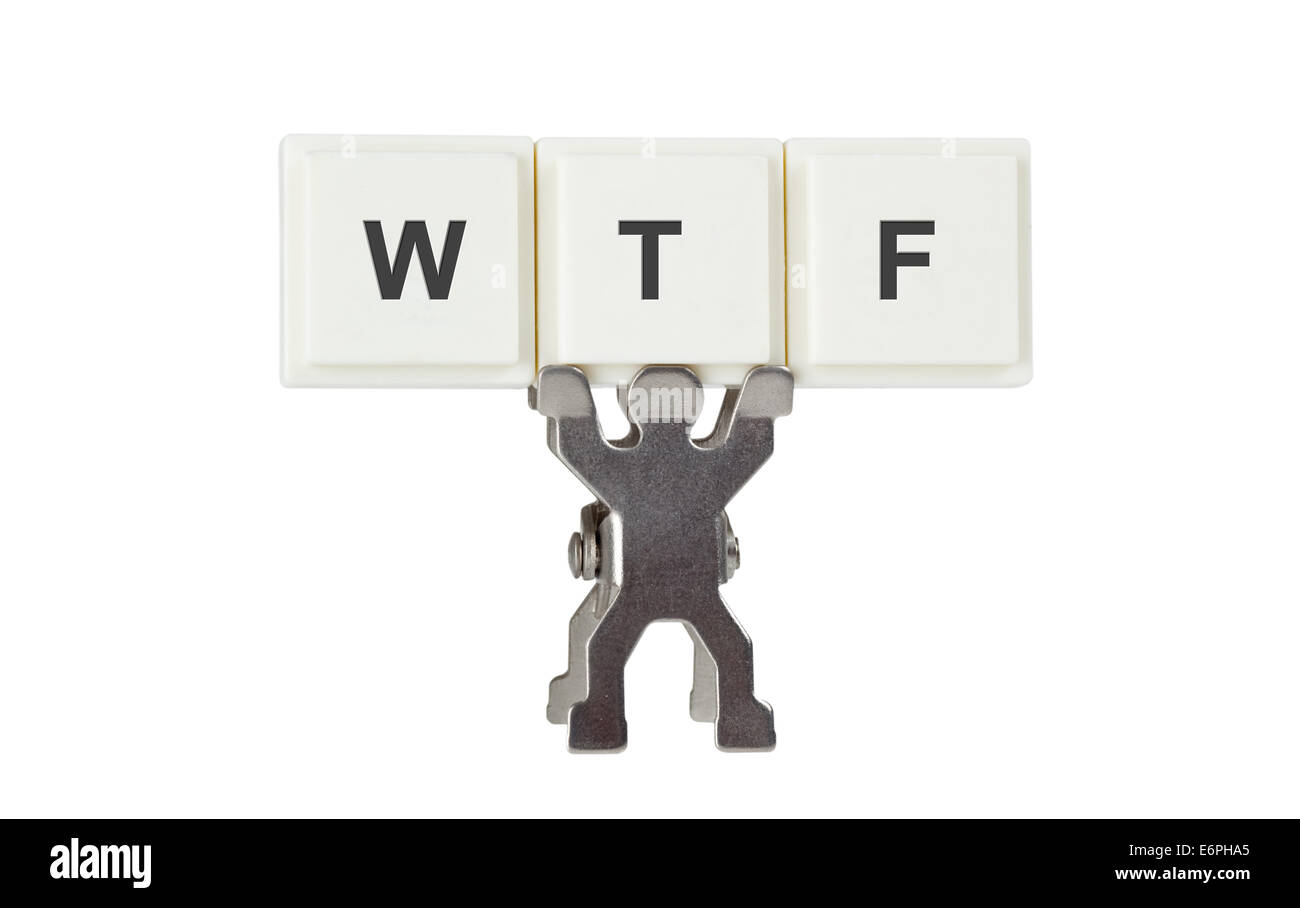 Wtf letters hi-res stock photography and images - Alamy