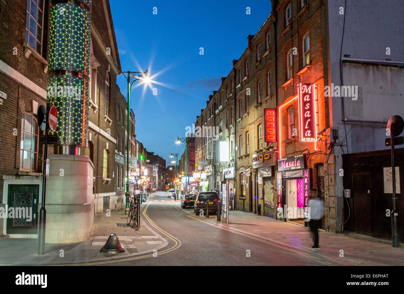 Brick lane night london hi-res stock photography and images - Alamy