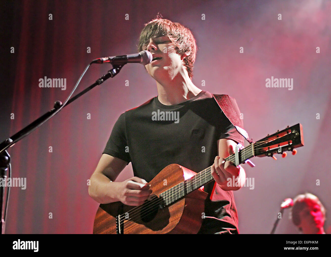 Jake Bugg performing live on stage at the Manchester Ritz Featuring ...