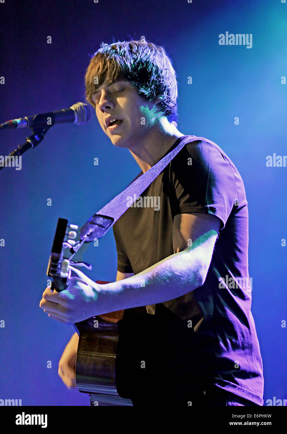 Jake Bugg performing live on stage at the Manchester Ritz Featuring ...