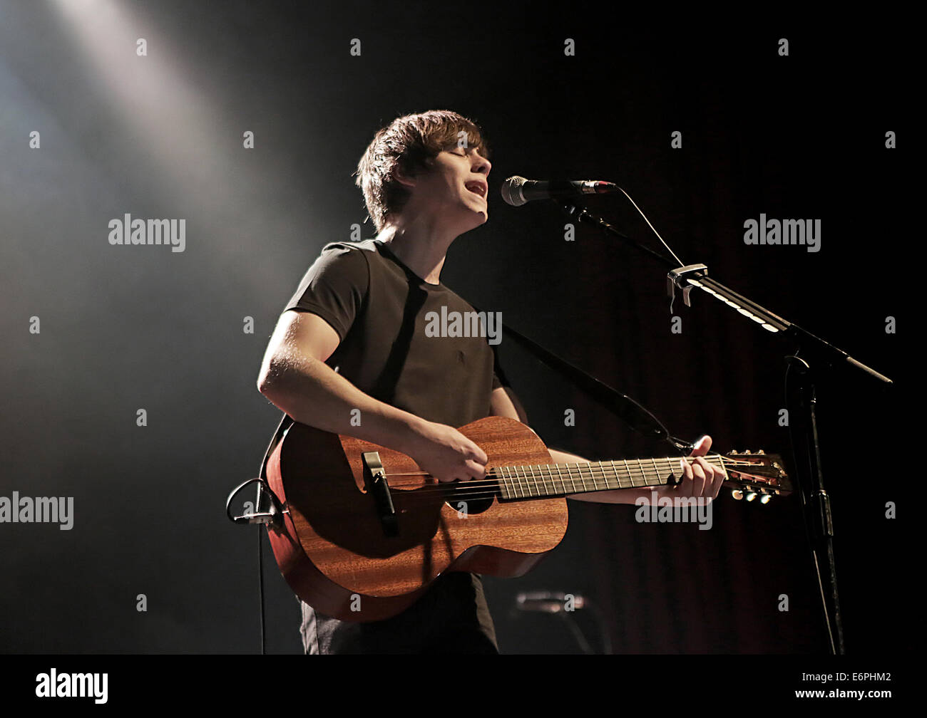 Jake Bugg performing live on stage at the Manchester Ritz Featuring ...