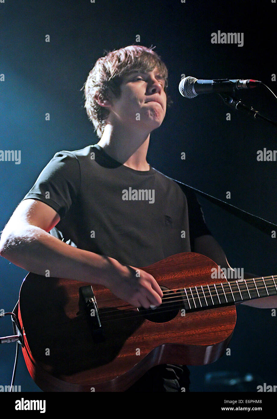 Jake Bugg performing live on stage at the Manchester Ritz Featuring ...