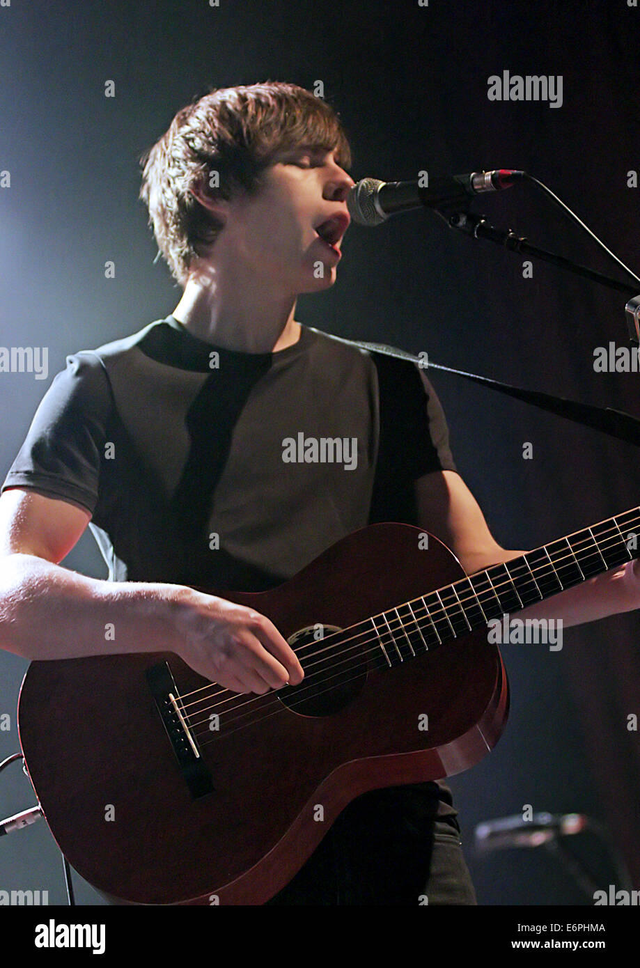 Jake Bugg performing live on stage at the Manchester Ritz Featuring ...