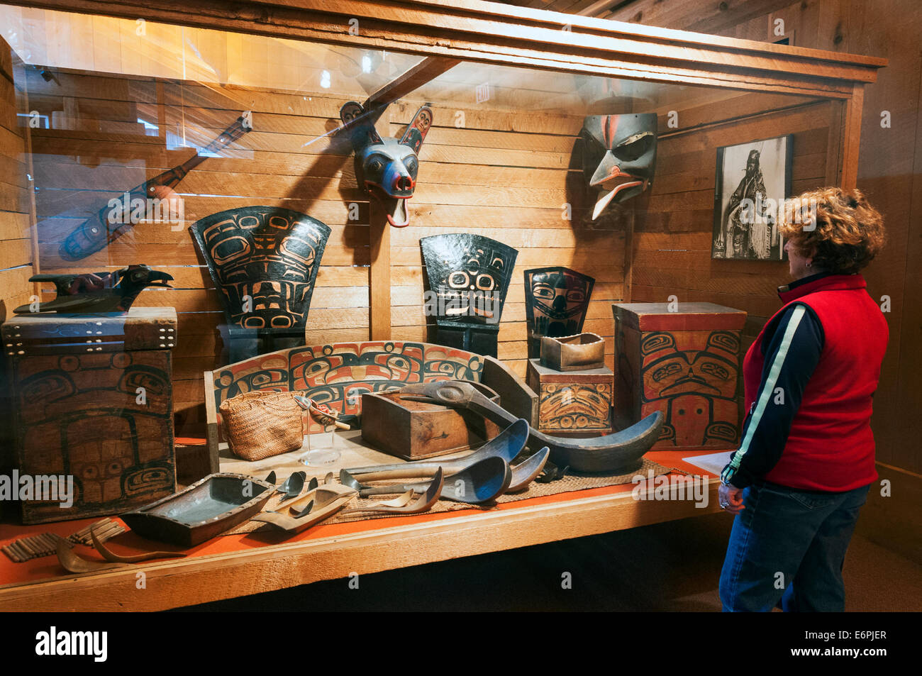 Elk203-4385 Canada, British Columbia, Prince Rupert, Museum of Northern ...