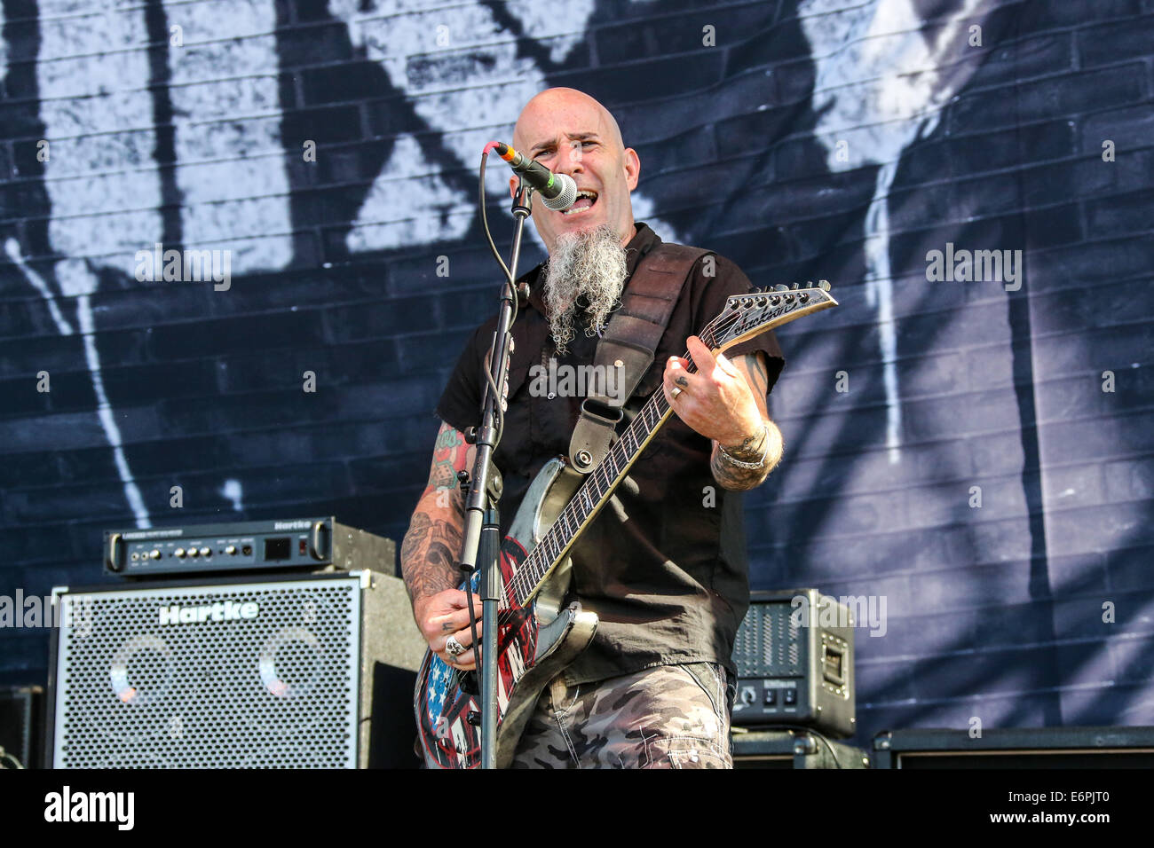 Charlotte, North Carolina, USA. 3rd May, 2014. Rock Group ANTHRAX ...