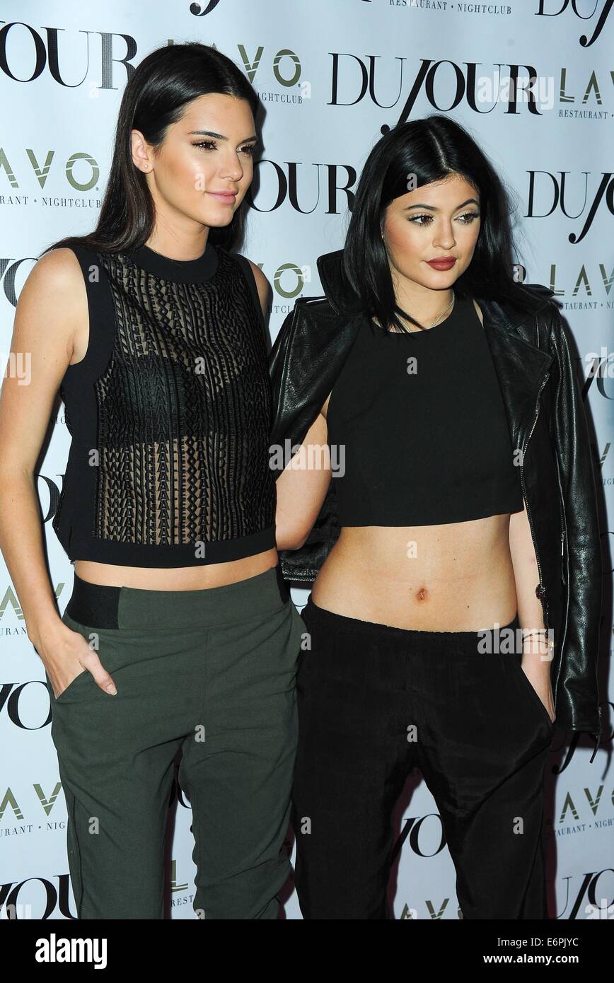 New York, NY, USA. 28th Aug, 2014. Kendall Jenner, Kylie Jenner at ...