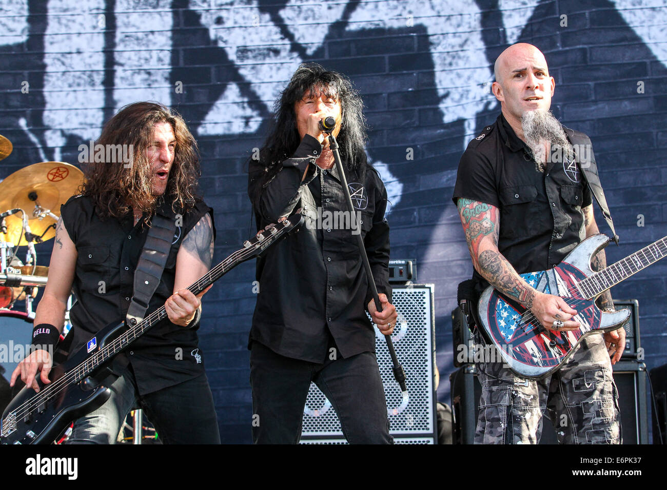 Charlotte, North Carolina, USA. 3rd May, 2014. Rock Group ANTHRAX ...