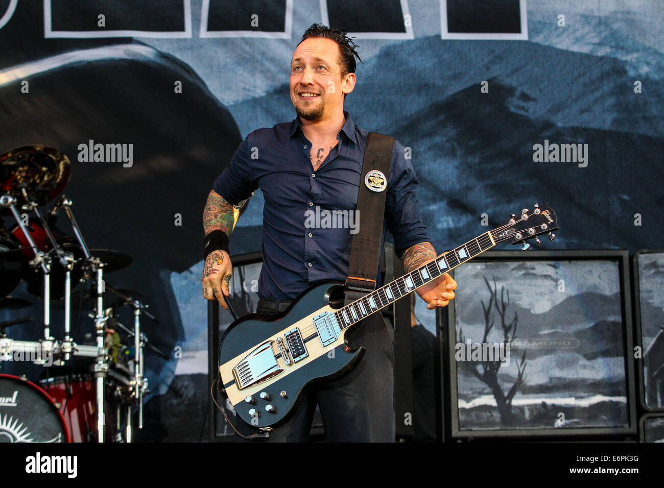 Charlotte, North Carolina, USA. 3rd May, 2014. Rock Group VOLBEAT ...