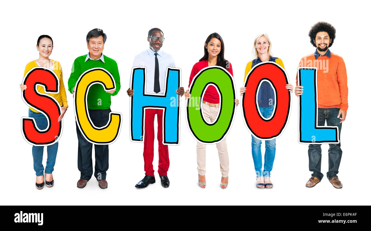 School education people learning Cut Out Stock Images & Pictures - Alamy