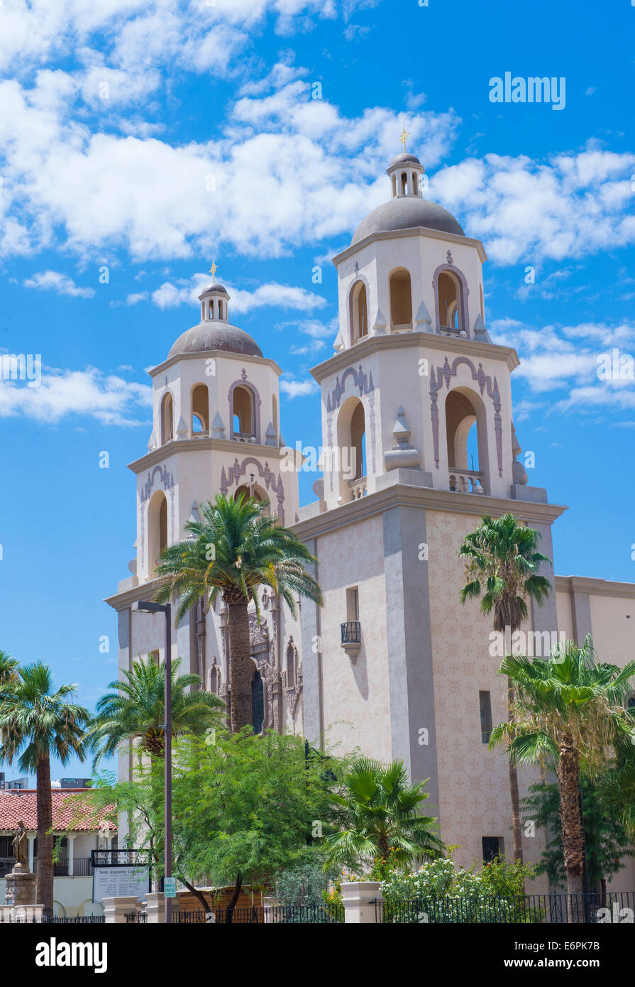 The Cathedral of Saint Augustin in Tucson Arizona Stock Photo - Alamy
