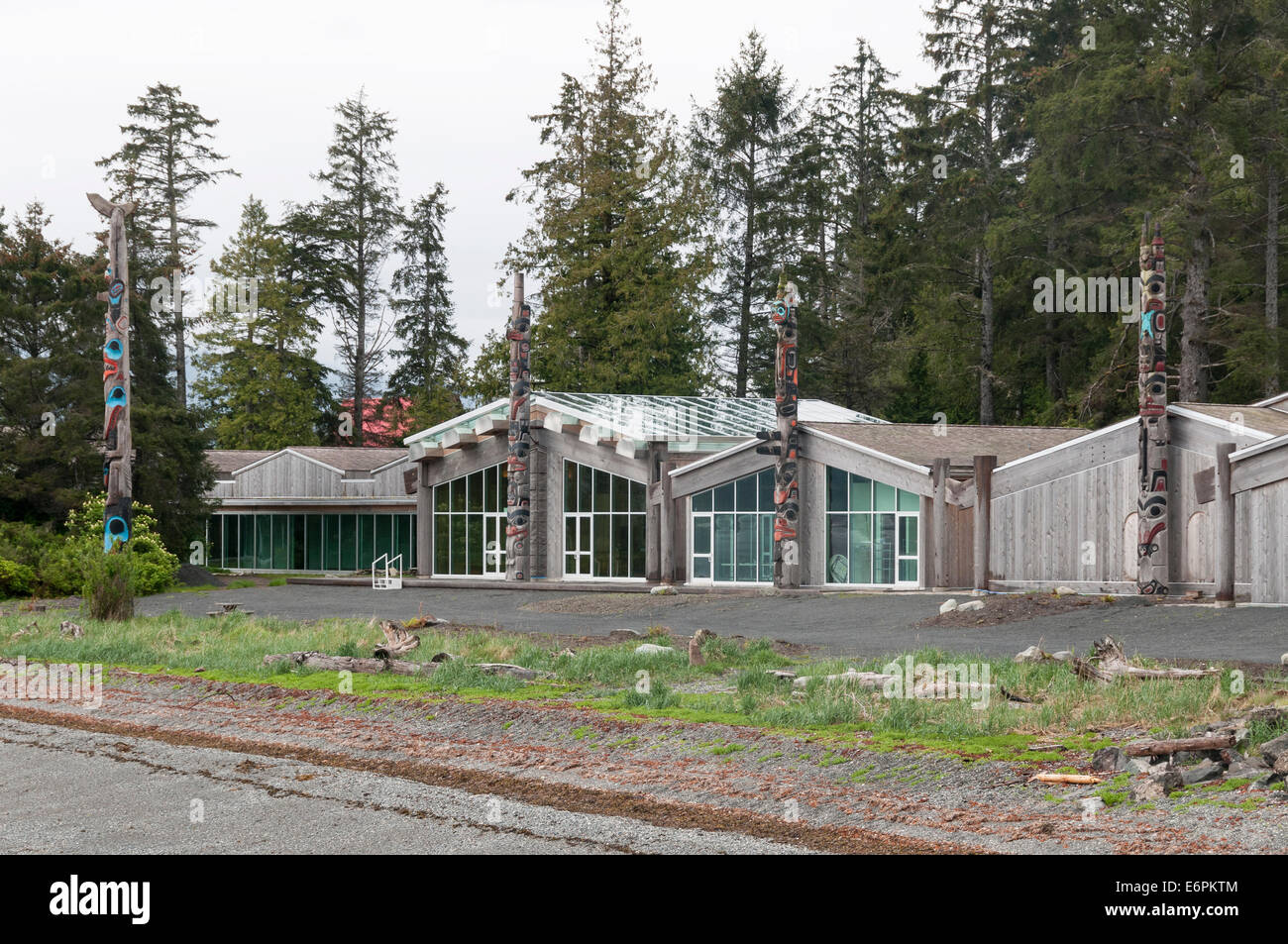 Elk203-4495 Canada, British Columbia, Haida Gwaii, Skidegate, Haida ...