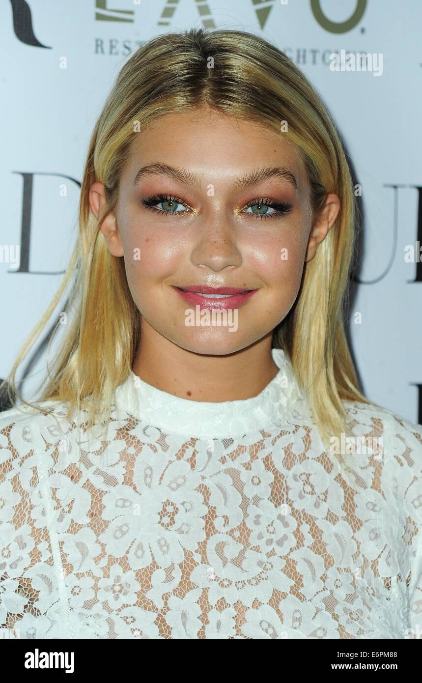 New York, NY, USA. 28th Aug, 2014. Gigi Hadid at arrivals for DUJOUR ...