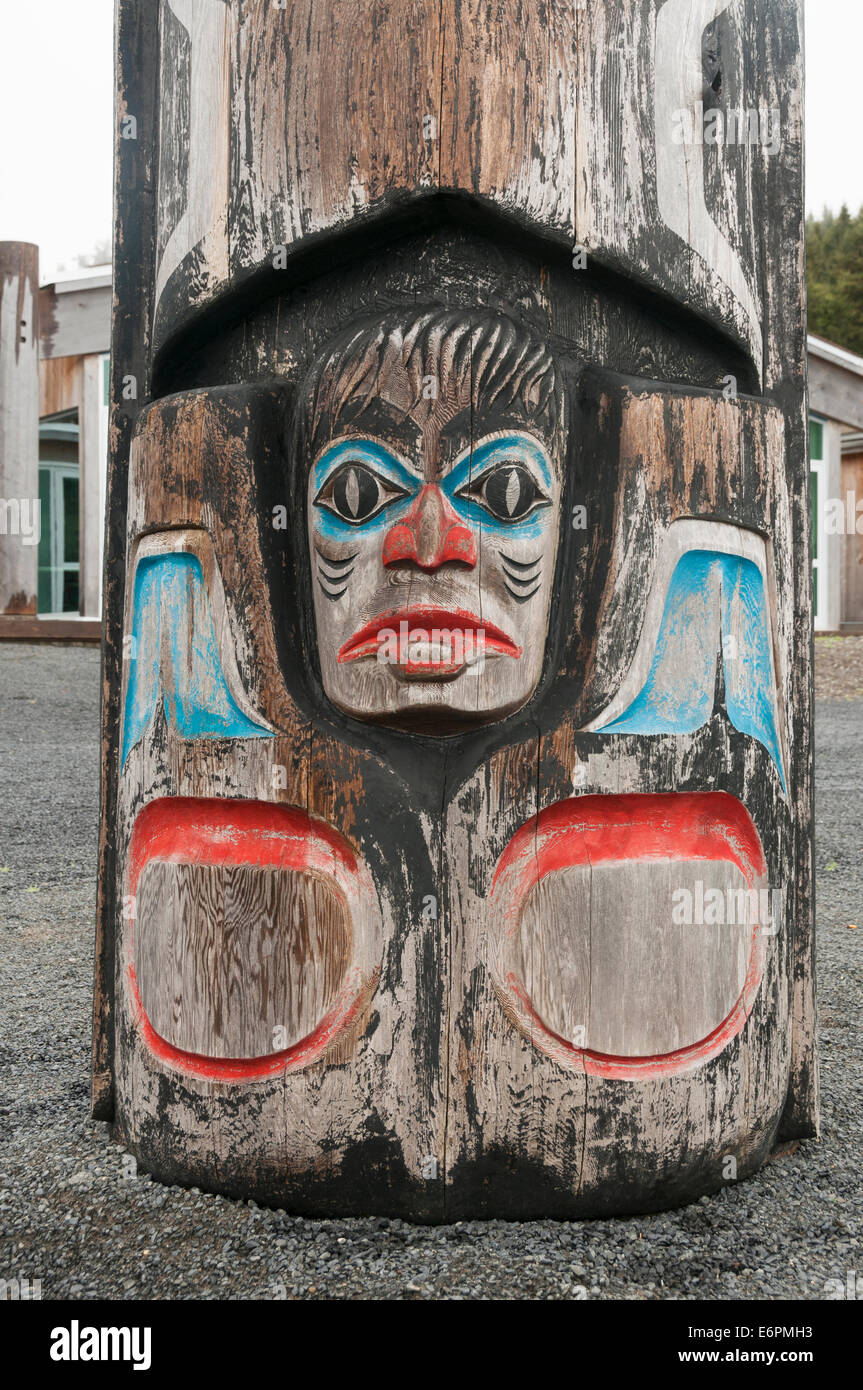 Elk203-4527v Canada, British Columbia, Haida Gwaii, Skidegate, Haida ...