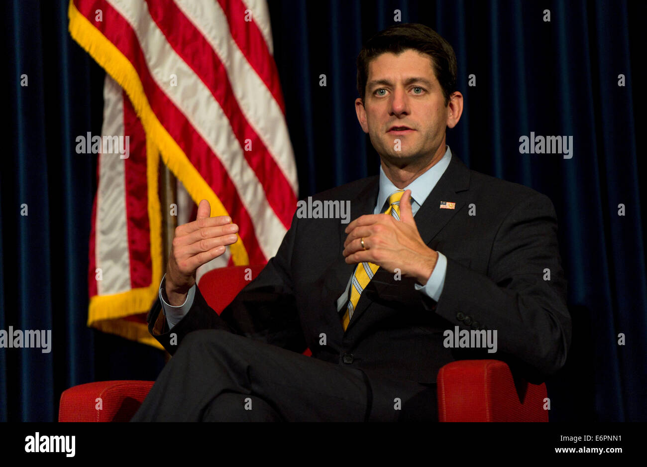 Simi Hills, California, USA. 28th Aug, 2014. Congressman PAUL RYAN ...