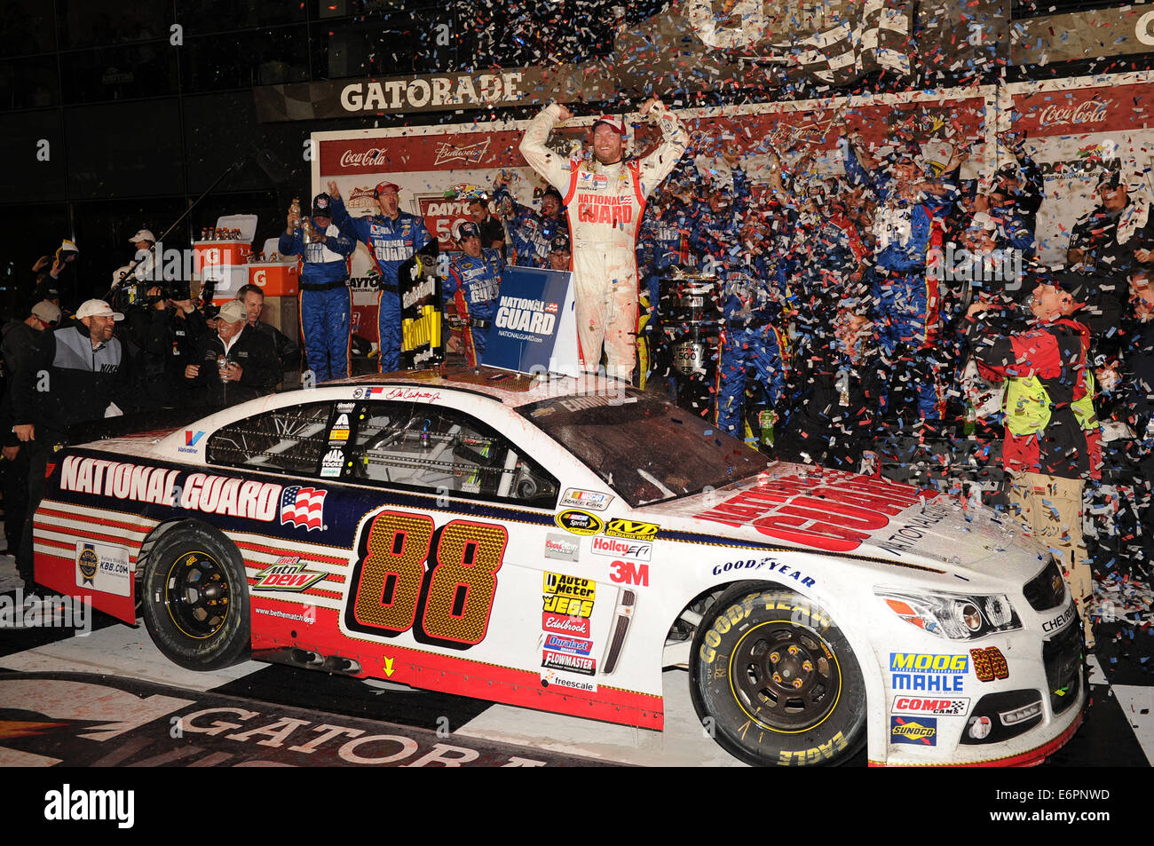 DAYTONA BEACH, FL - JANUARY 22: Dale Earnhardt Jr. wins the 56th ...