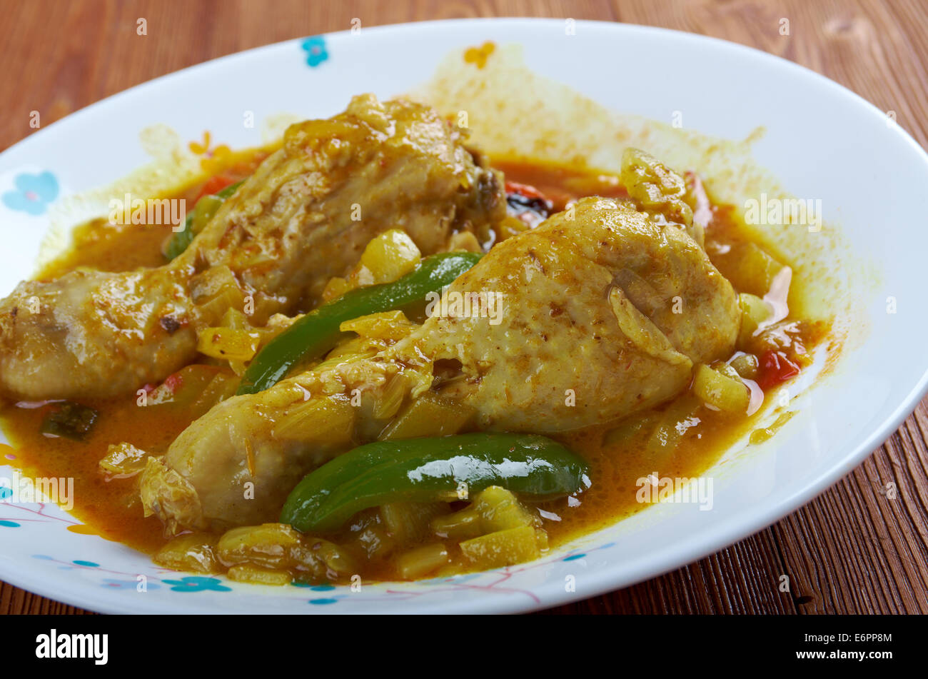 Hkatenkwan Ghanaian chicken and groundnut stew.popular in sub-Saharan ...