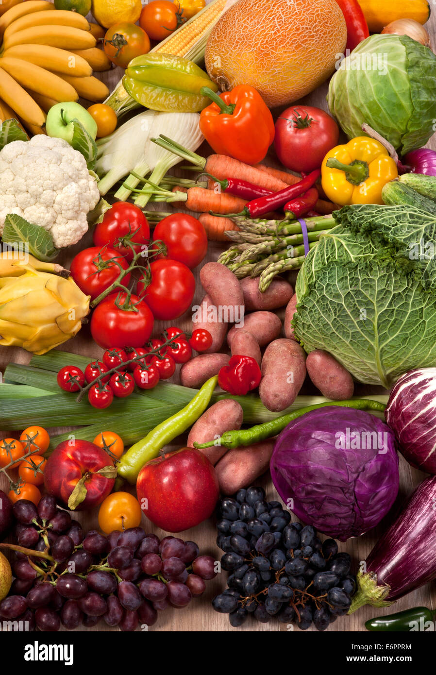 Natural food background Stock Photo - Alamy