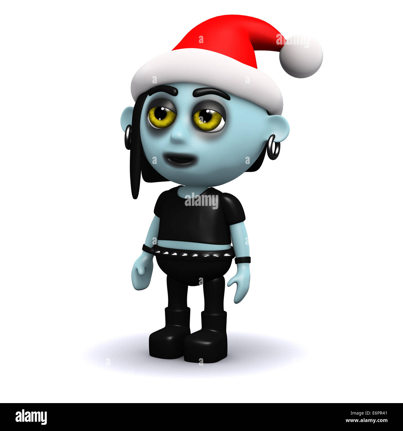 Cartoon boy wearing christmas hat hi-res stock photography and images ...