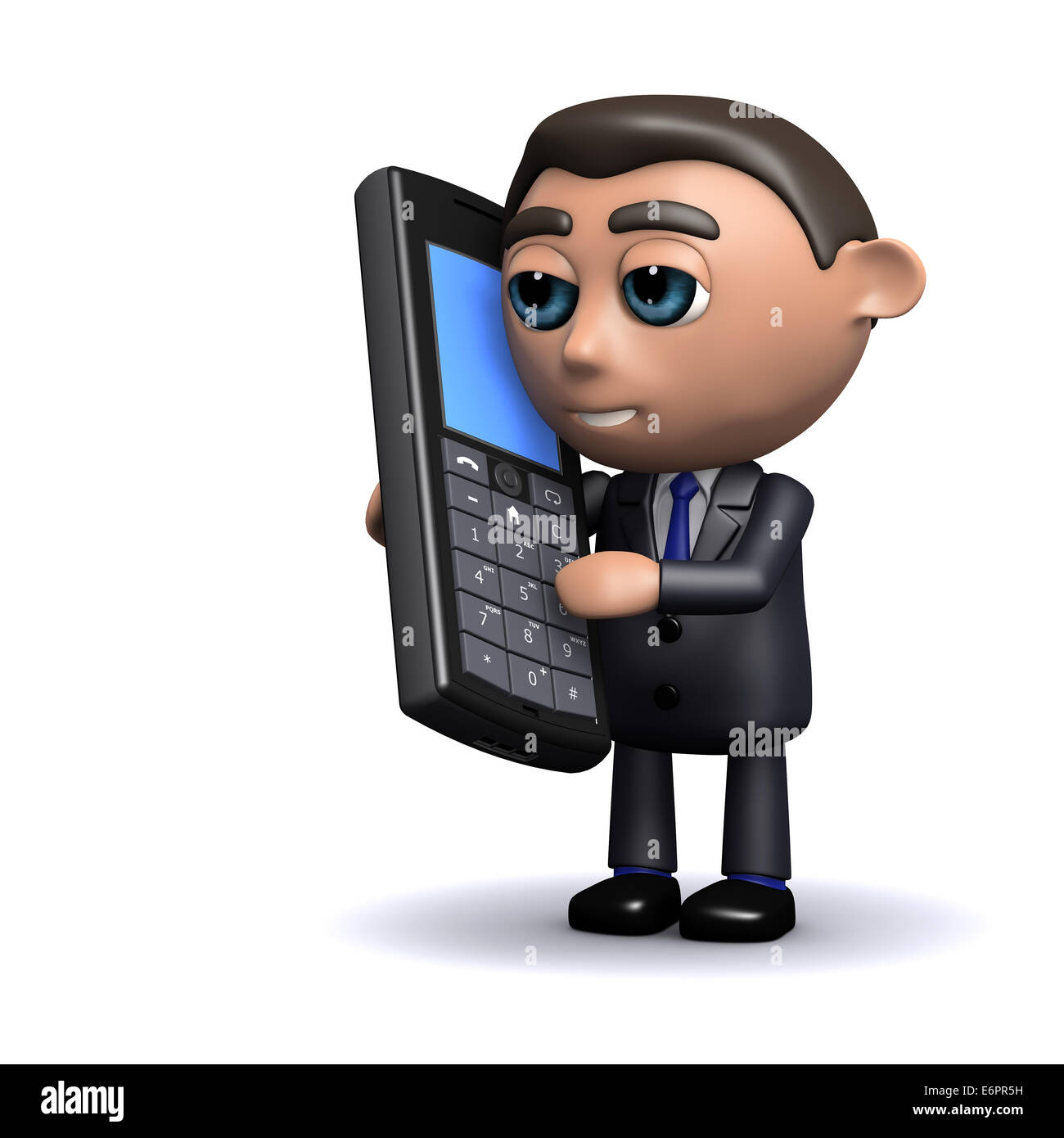 3d render of a salesman with a mobile phone Stock Photo - Alamy 3d render of a salesman with a mobile phone Stock Photo - Alamy