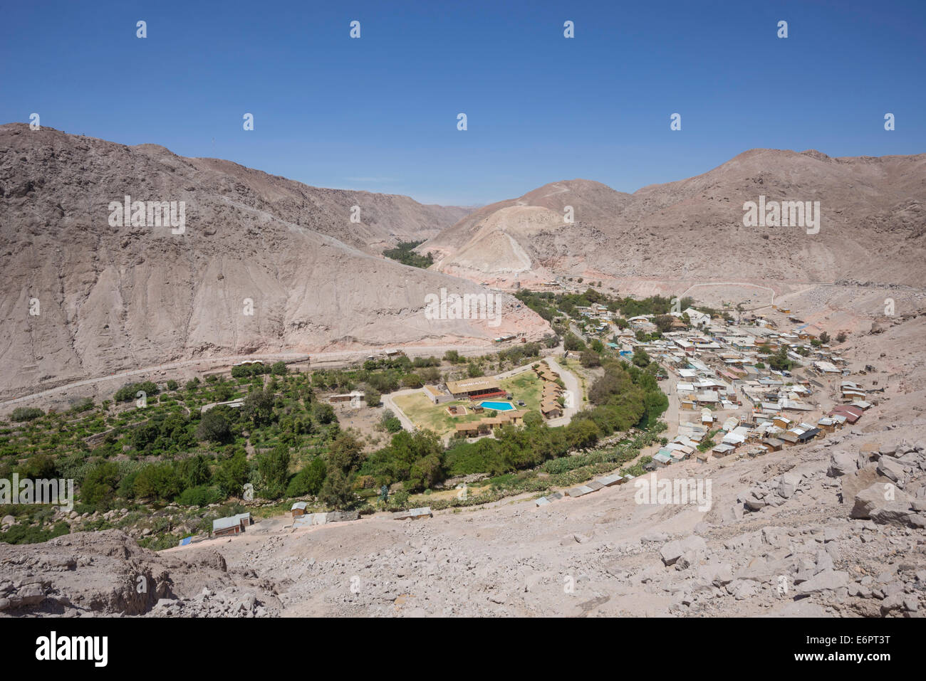 Codpa Valley with the Codpa Valley Lodge, Codpa, Arica y Parinacota ...