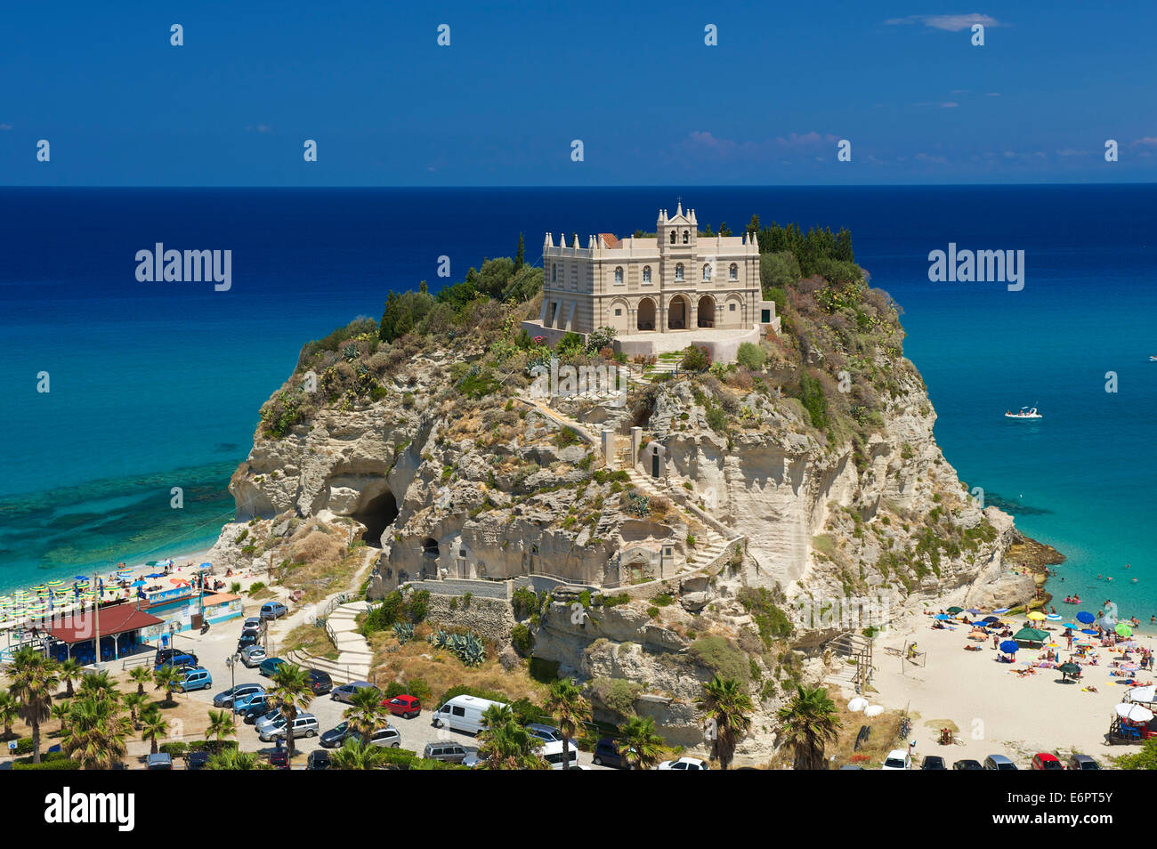 Church of Santa Maria dell'Isola, Tropea, Calabria, Italy Stock Photo ...