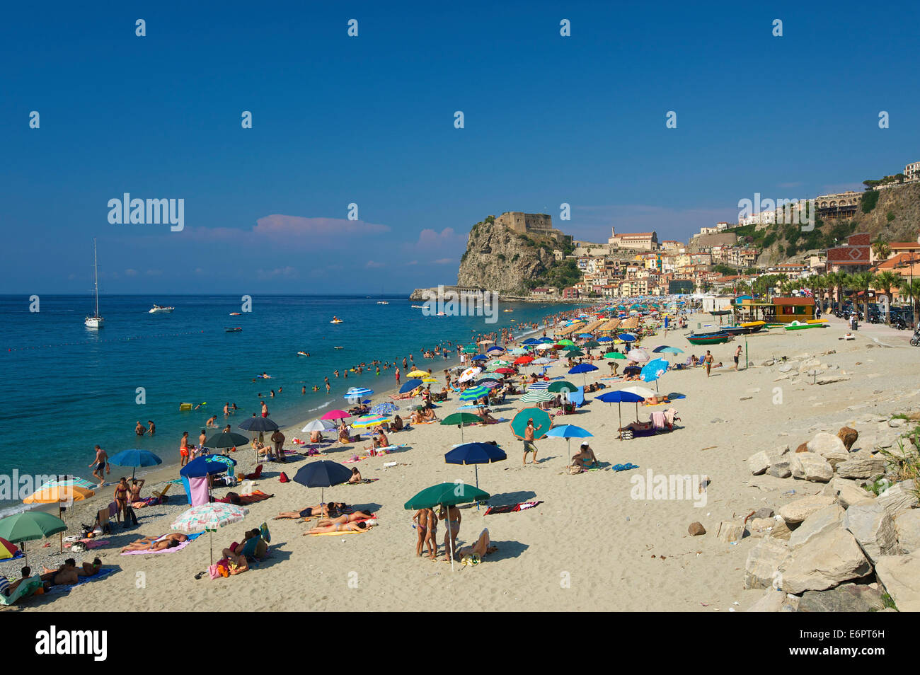 Beach, Scilla, Costa Viola, Calabria, Italy Stock Photo - Alamy