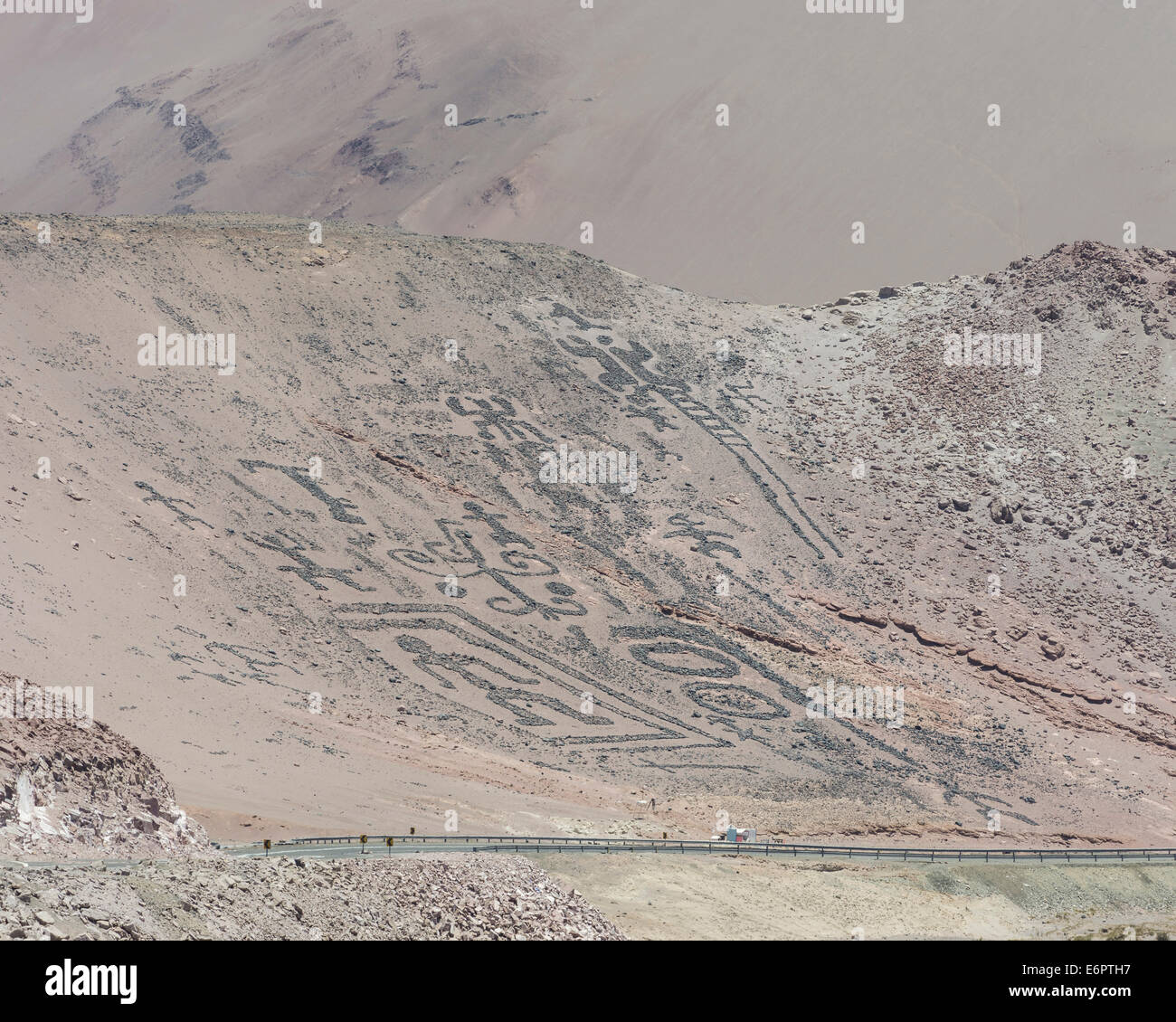 Geoglyphs of Chiza on the Pan-American Highway, Huara, Tarapacá Region ...