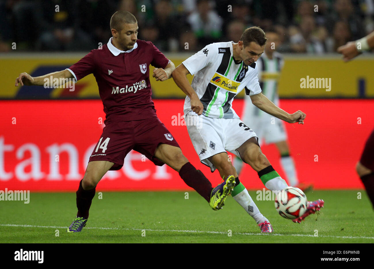Moenchengladbach, Germany. 28th Aug, 2014. Gladbach's Branimir Hrgota ...