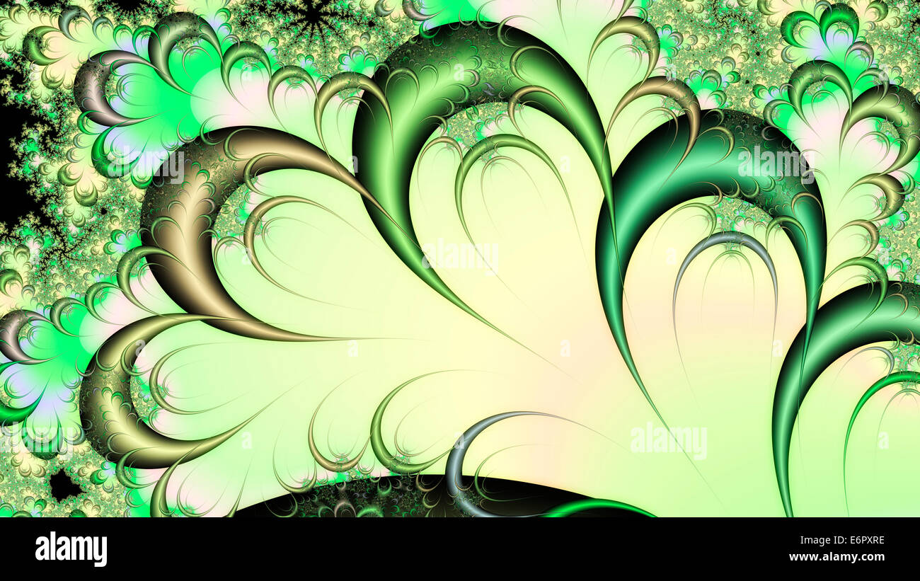 Digital Illustration of a fractal Structure Stock Photo - Alamy