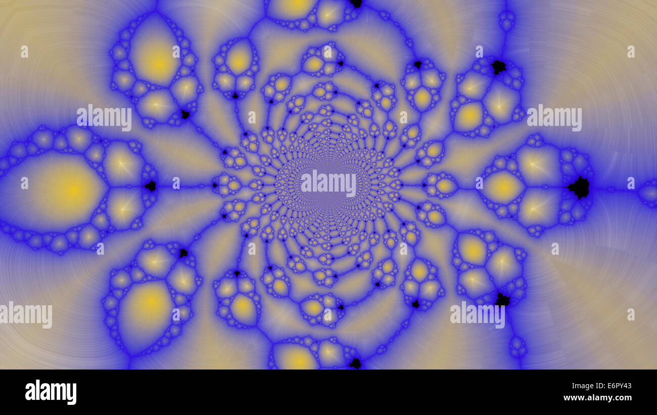 Digital Illustration of a fractal Structure Stock Photo - Alamy