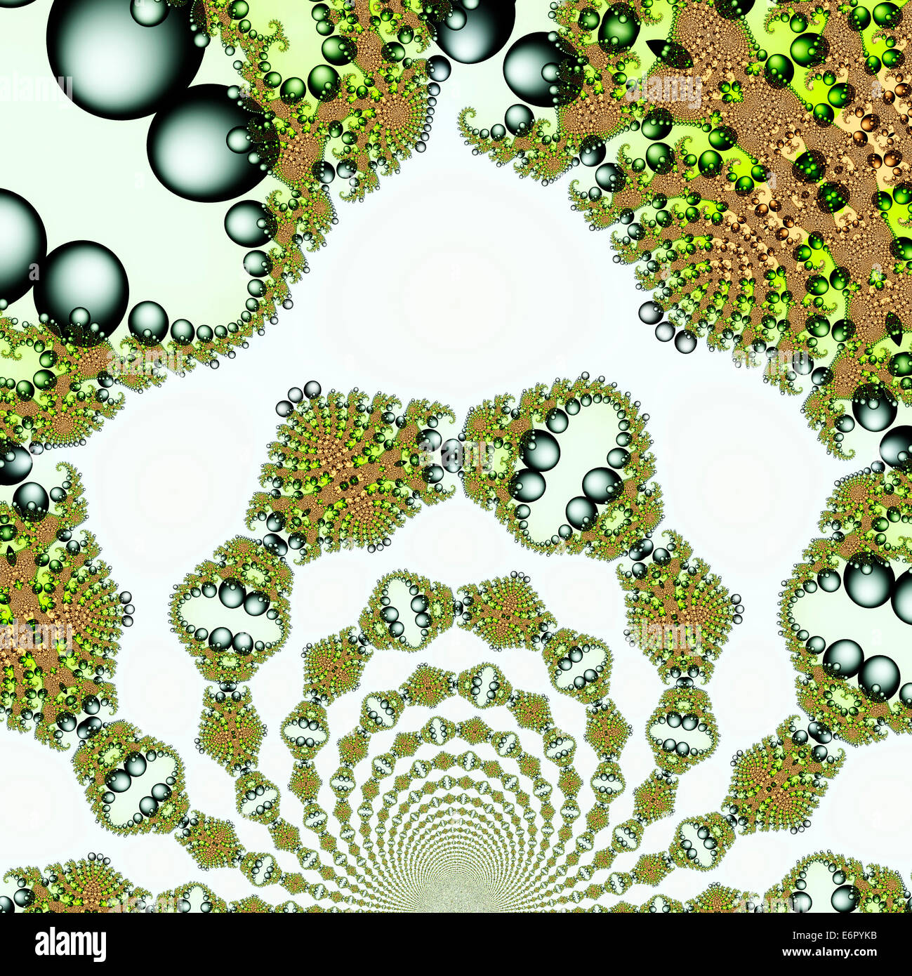 Digital Illustration of a fractal Structure Stock Photo - Alamy