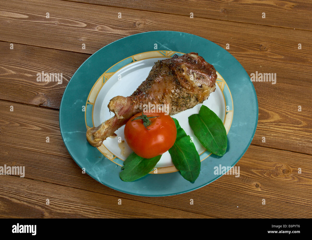 Honey garlic glazed turkey leg hi-res stock photography and images - Alamy