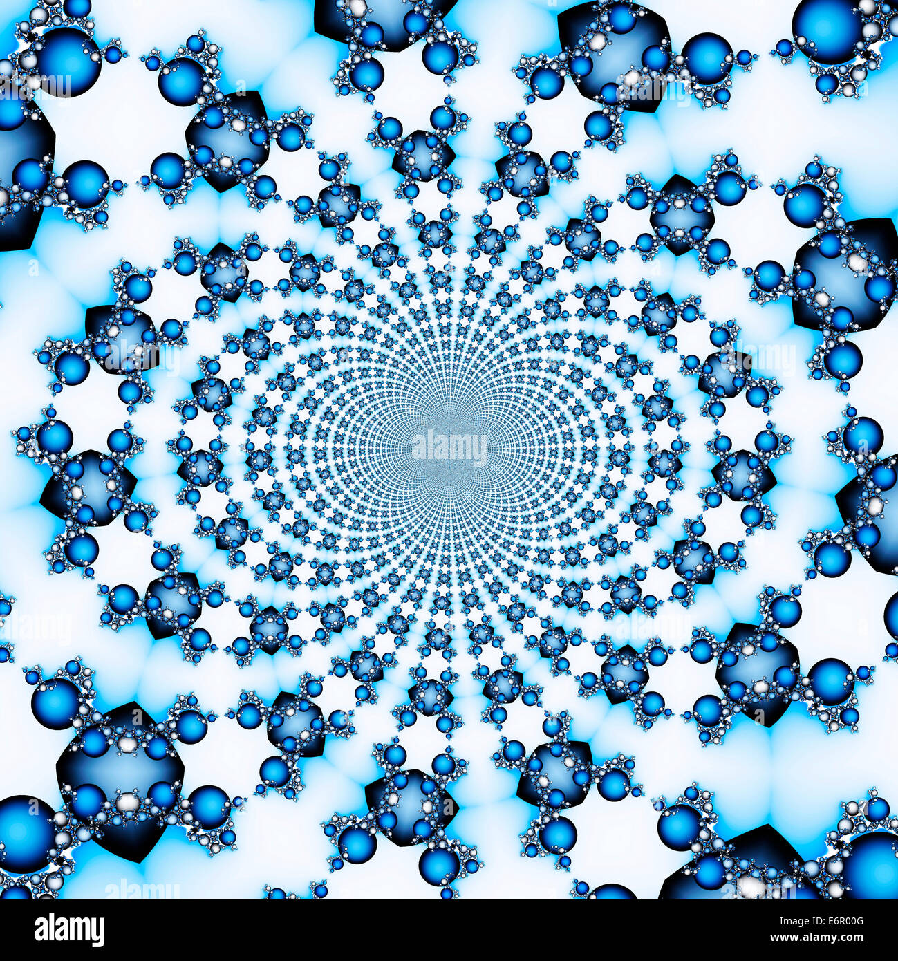 Digital Illustration of a fractal Structure Stock Photo - Alamy