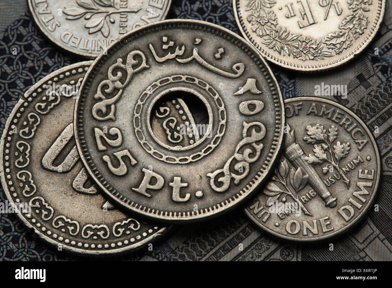 Egyptian coins hi-res stock photography and images - Alamy