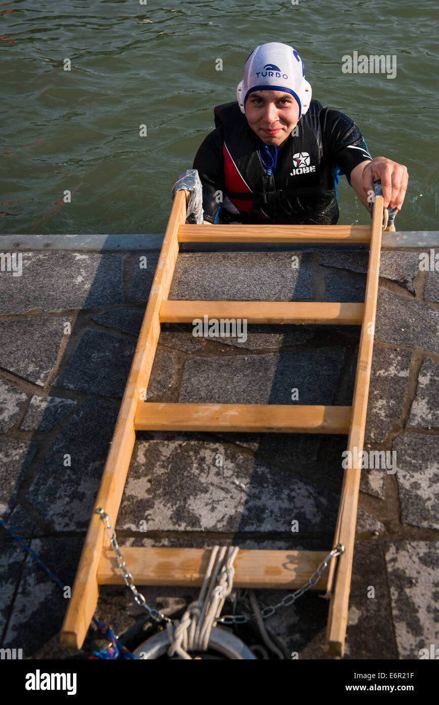 Man coming out of water hi-res stock photography and images - Alamy
