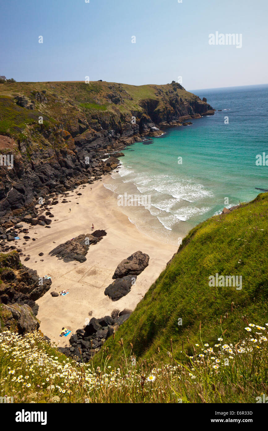 Housel Cove from the South West Coastal Footpath on the Lizard ...