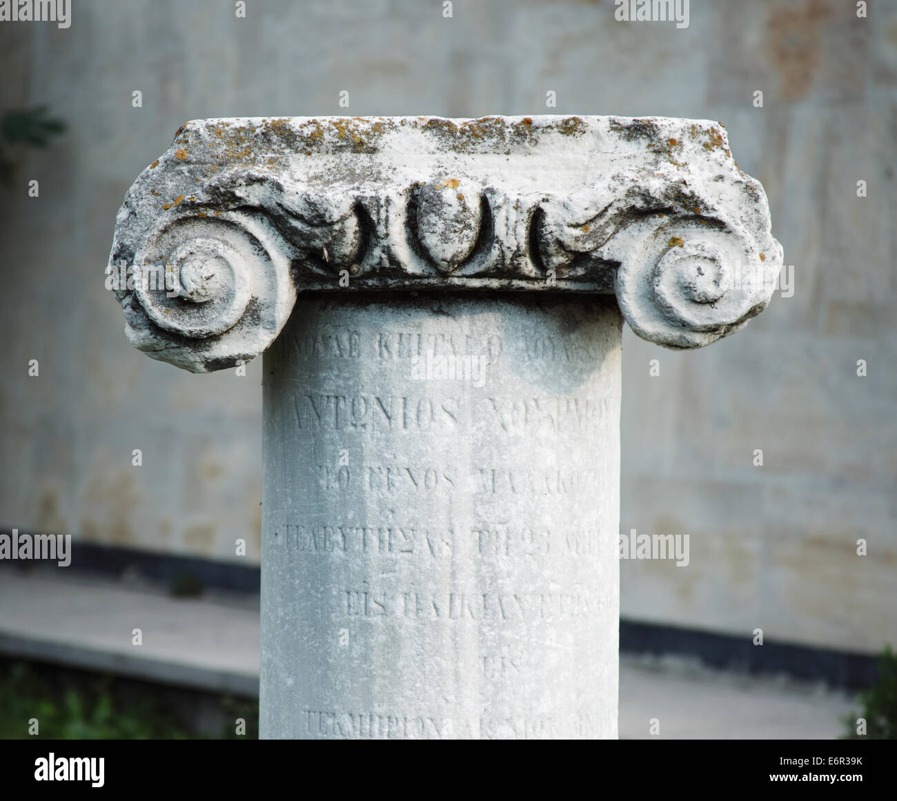 ancient stone classic column Stock Photo - Alamy