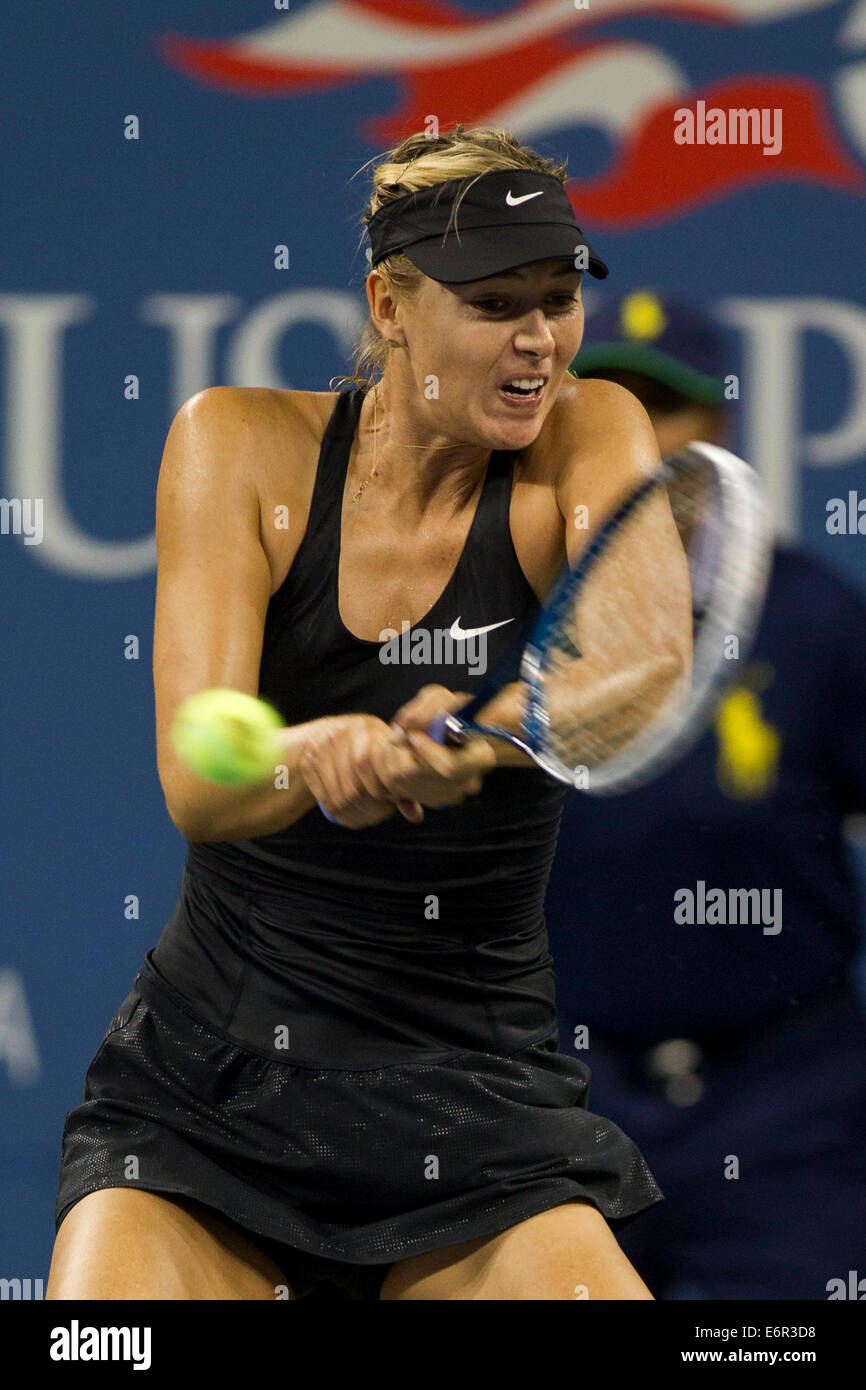 Flushing Meadows, NY, USA. 25th Aug, 2014. Maria Sharapova (RUS) in ...