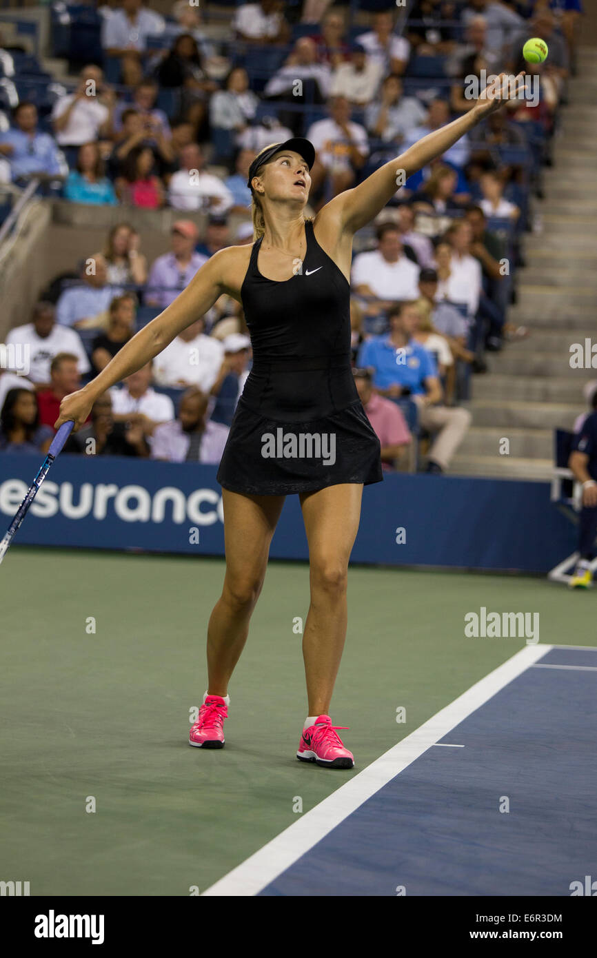 Flushing Meadows, NY, USA. 25th Aug, 2014. Maria Sharapova (RUS) in ...