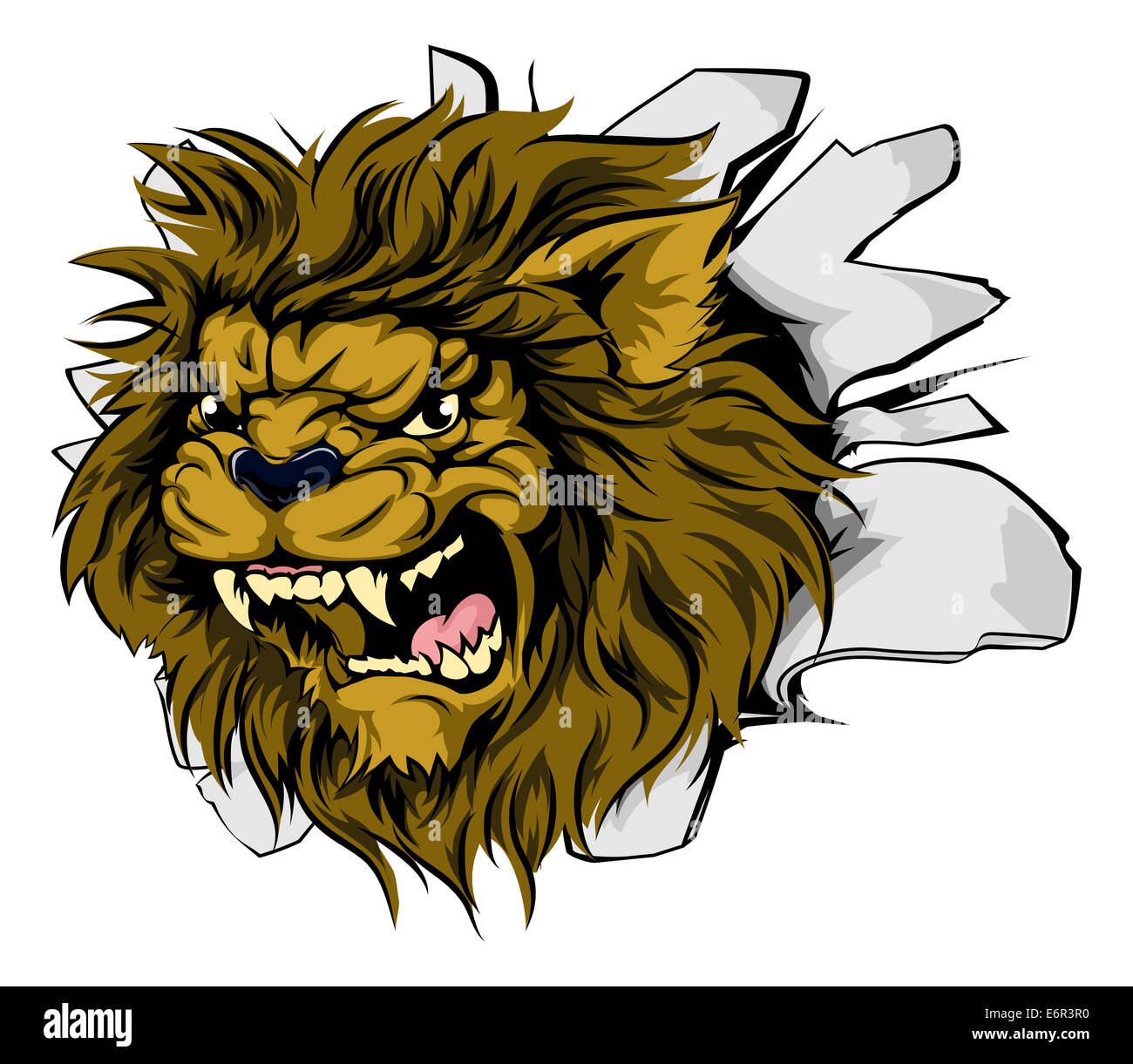 Breakthrough wall torn Cut Out Stock Images & Pictures - Alamy