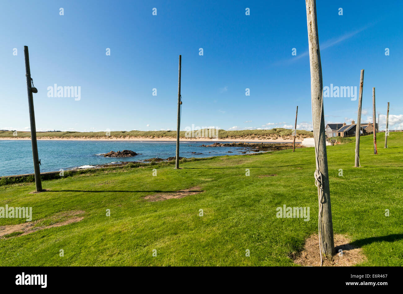 Drying poles hi-res stock photography and images - Alamy