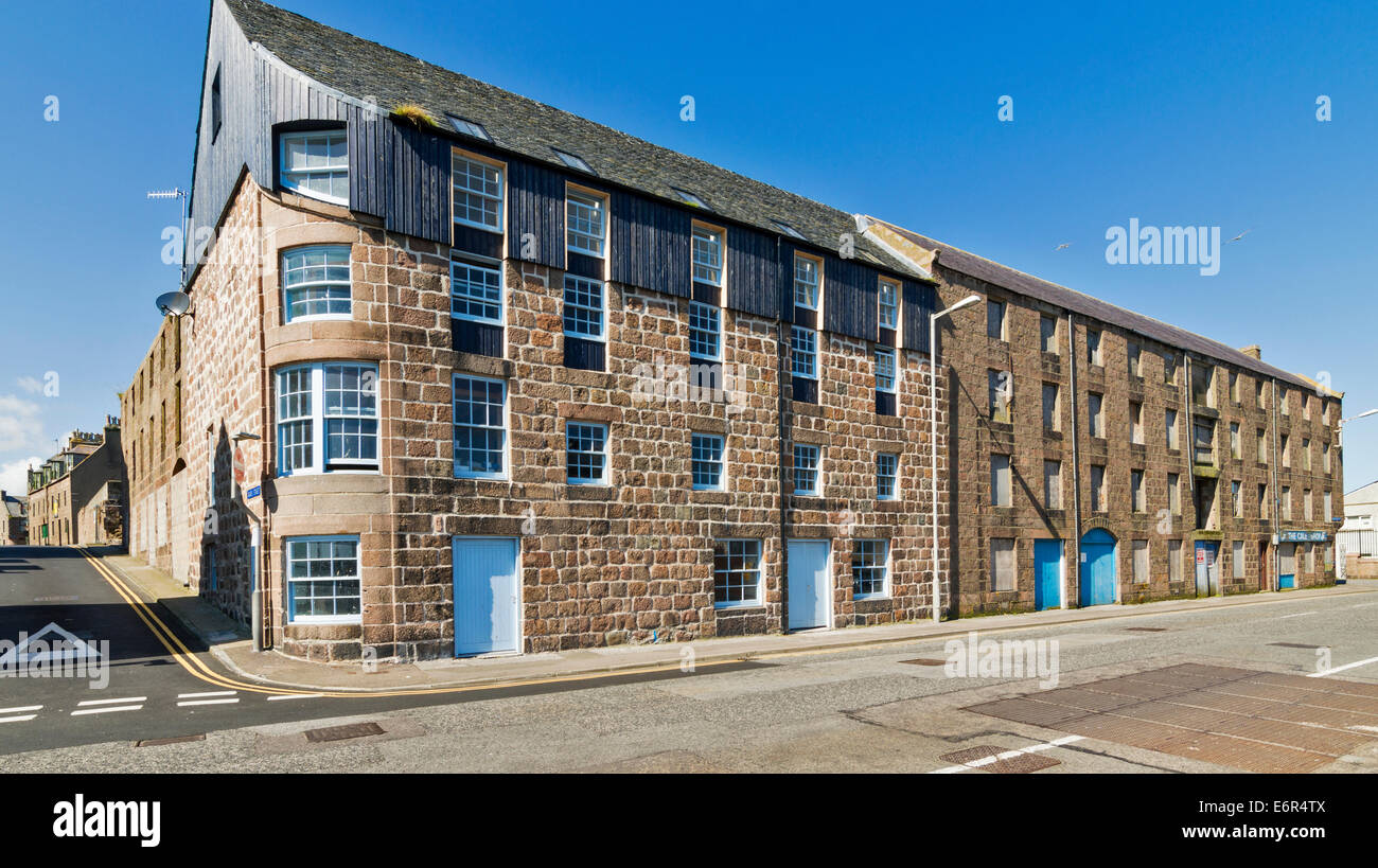 PETERHEAD HARBOUR ABERDEENSHIRE OLD ABANDONED BUILDINGS IN THE ...
